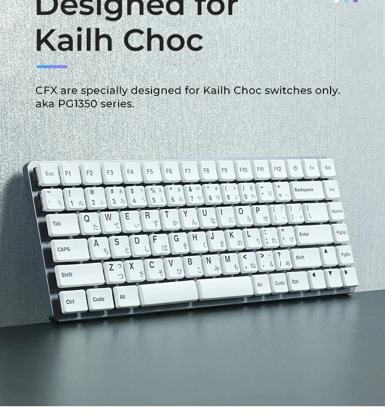 Chosfox Choc Low Profile Pbt Keycaps For Kailh Chocolate Switch ...