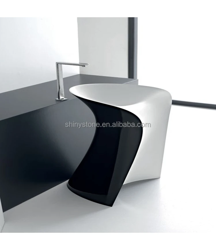 Water Fall Fashion Design Solid Surface Wholesales Wash Hand Basin