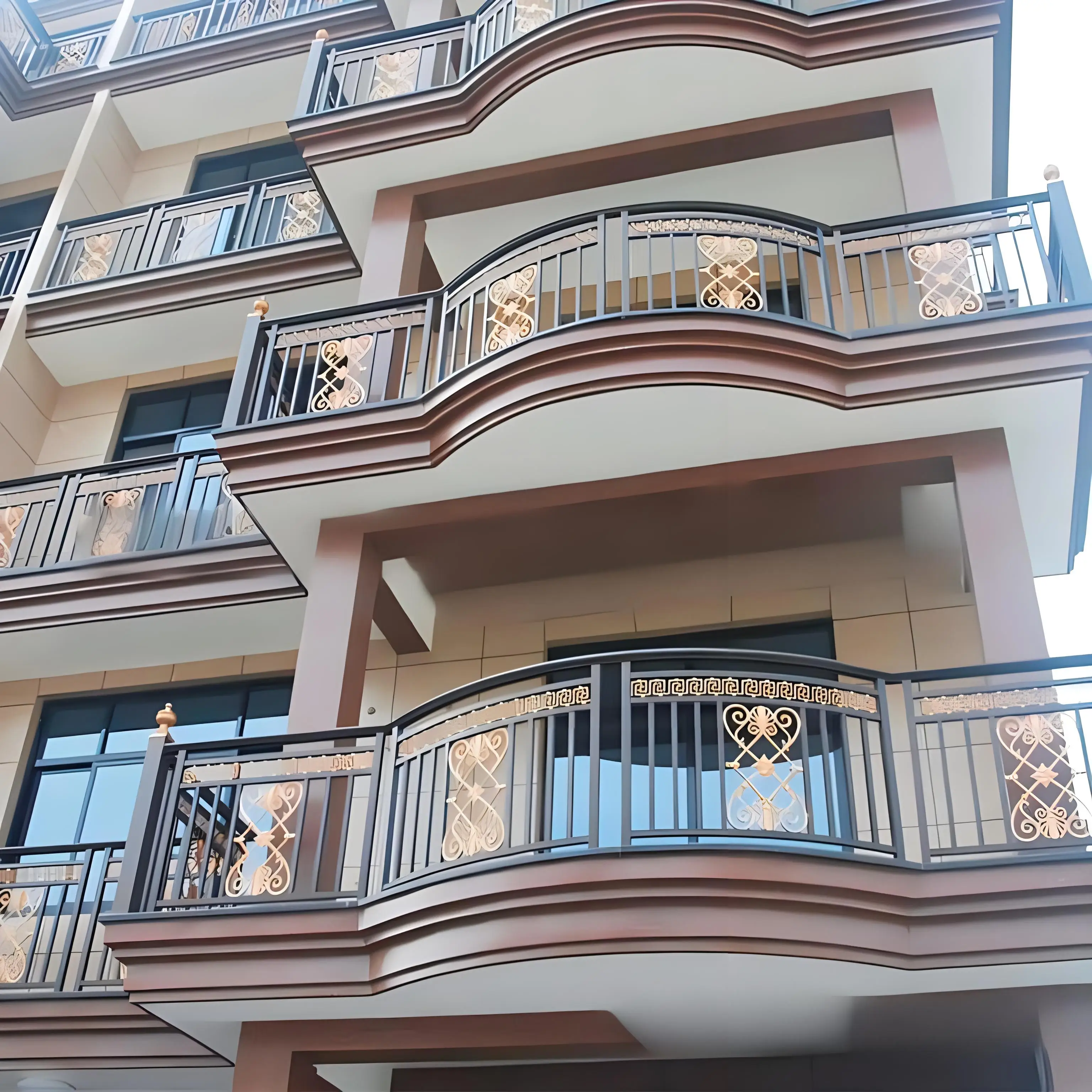 Outdoor Balcony Aluminum Railing.decorative Terrace Railing .aluminum ...