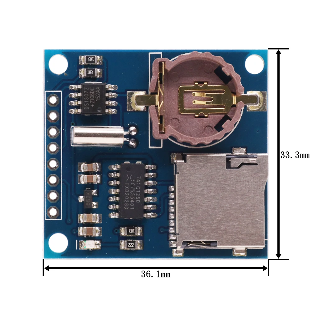 미니 데이터 로거 모듈 로깅 쉴드 Arduino Raspberry Pi 로깅 레코더 데이터 로거 모듈 쉴드 V1.0 SD 카드 ...