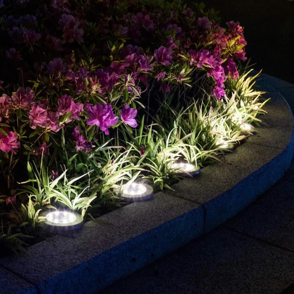 8LED Solar Inground Lights - Durable, Bright, and Waterproof
