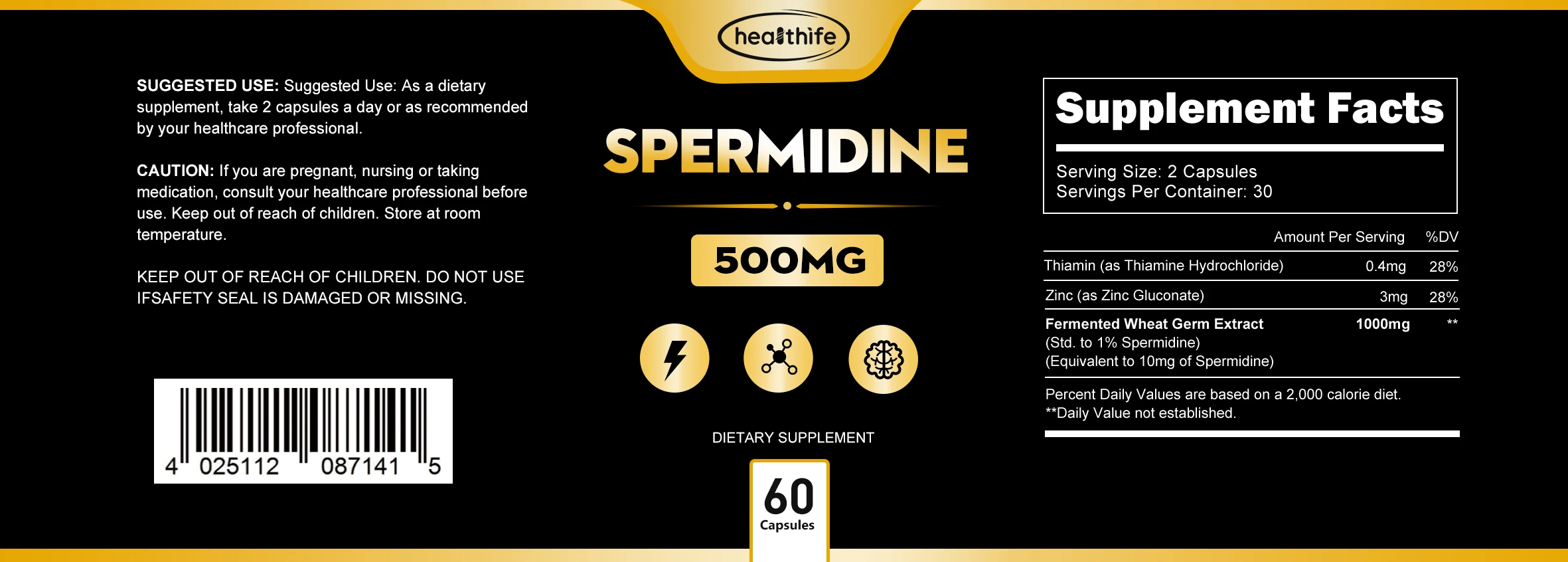 Wheat Germ Extract Spermidine Capsules - Health & Wellness