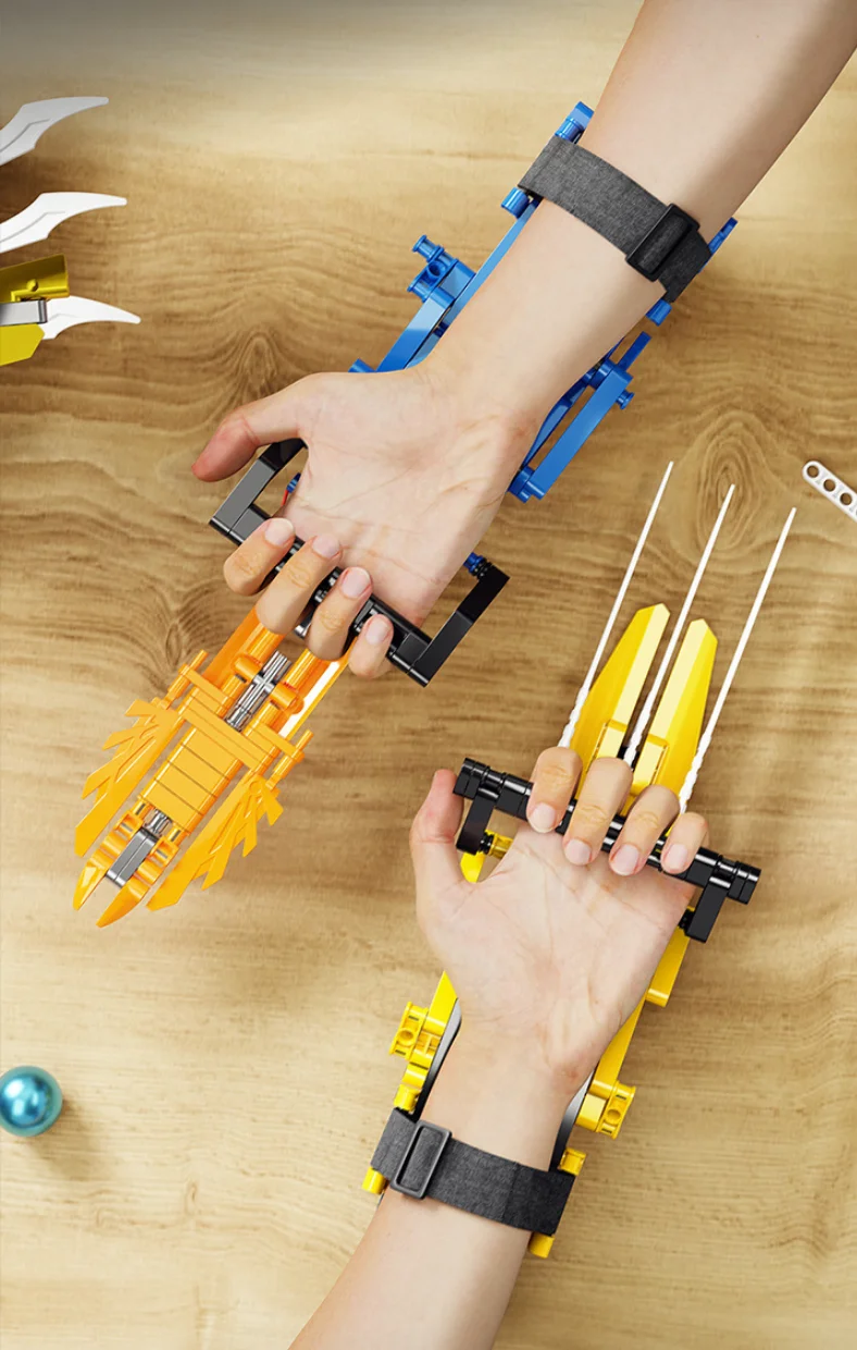 PANDAS Army Blazing-Weapon Transforme Building Block Arm Game Shooting ...