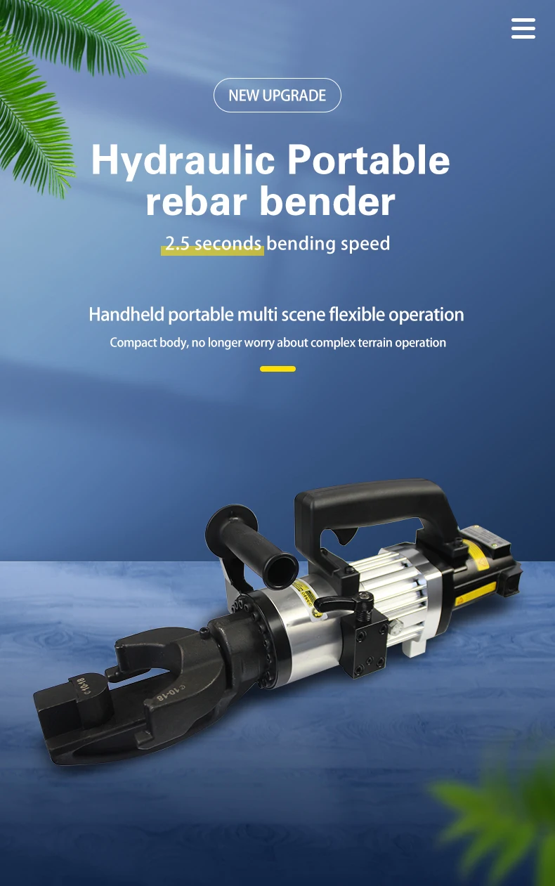 Portable Hand Held Rebar Bender - Efficient Steel Bending