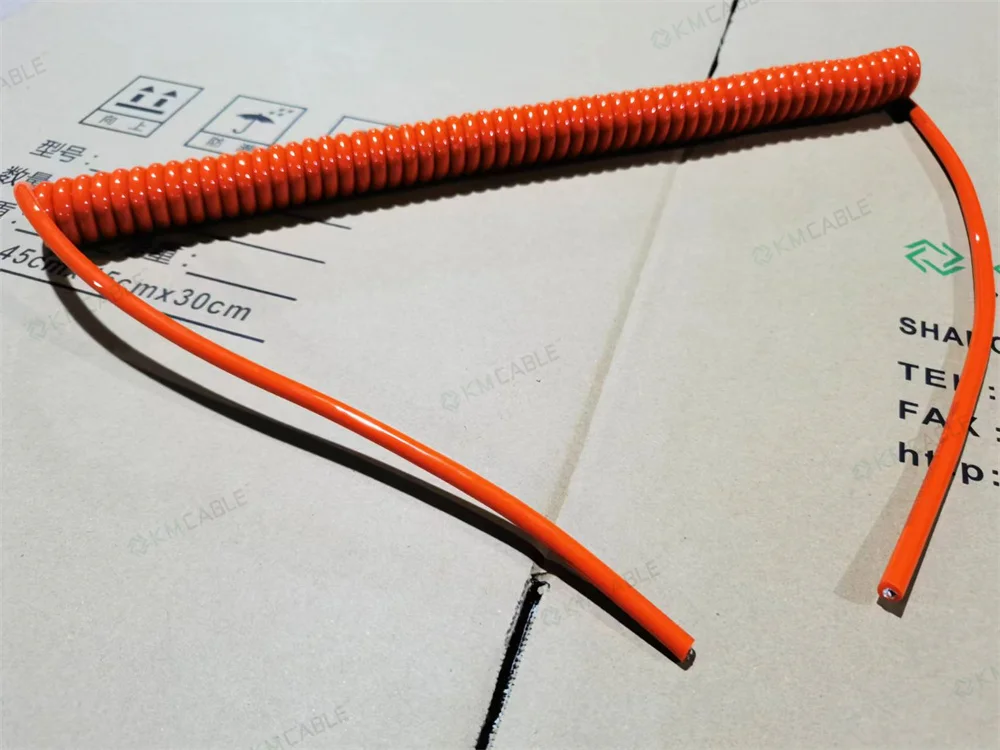 Hoists Spiral Coiled Electrical Wires Spiral Cable Assembly Retractable ...