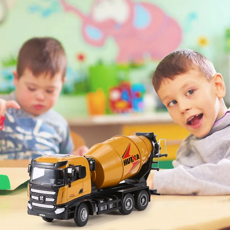 Mini Diecast Mixer Truck Model Toy Huina 1/50scale Alloy Metal ...