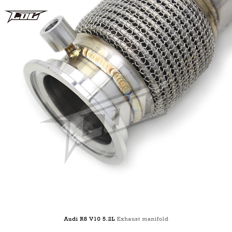 Coc Sus304 Performance Exhaust Manifodr System For Audi R8 V10 5.2l 2010-2019 Exhaust Pipe ...