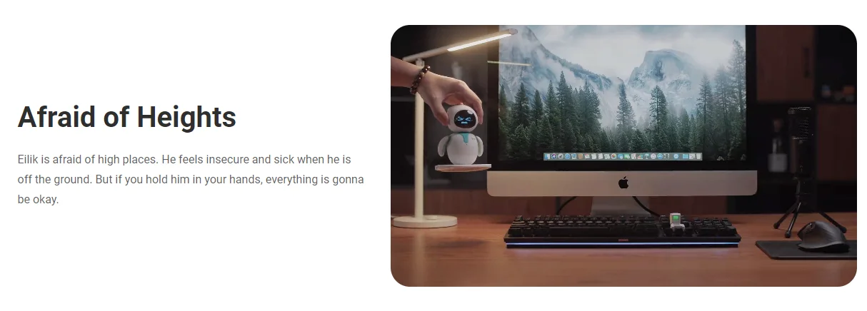 Eilik Emo Toy Robot a Cute Intelligent Companion of Pet Robot Children ...