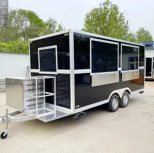 CE Certified Mobile Bar Trailer Barber Shop Beauty Wedding Stage ...