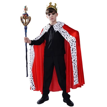Jubah King Anak Laki-laki,Kostum Cosplay Pesta Natal Halloween,Jubah ...