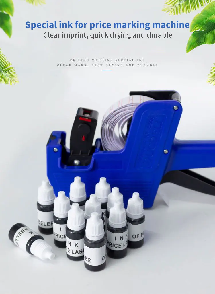 10 ml Coding Machine Ink Wheel Price Label Gun Ink for Label Gun ...