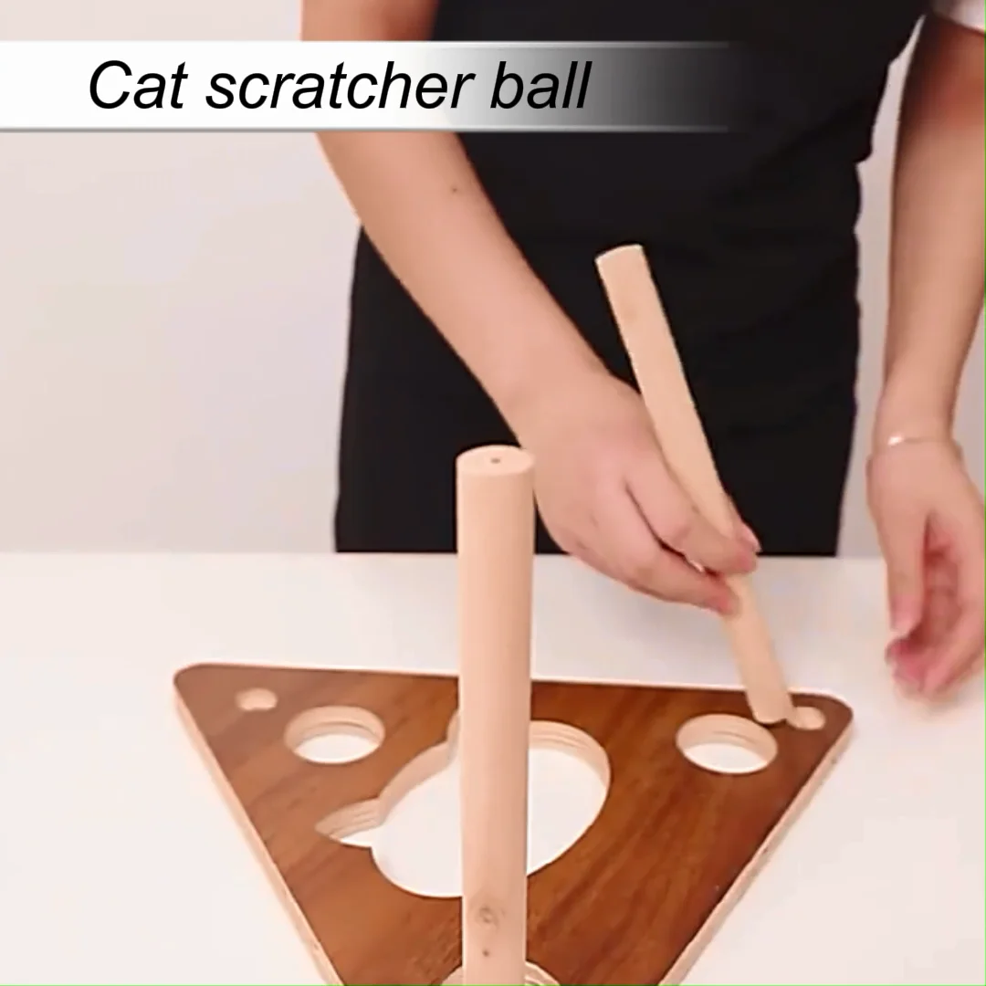 Cat Scratcher Toy Pet Scratching Post Toys For Cats Sisal Rope Ball ...