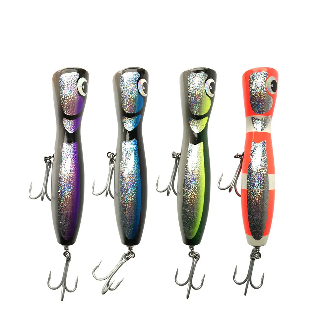 125g Saltwater Fishing Topwater Lure Wood Popper Lure| Alibaba.com