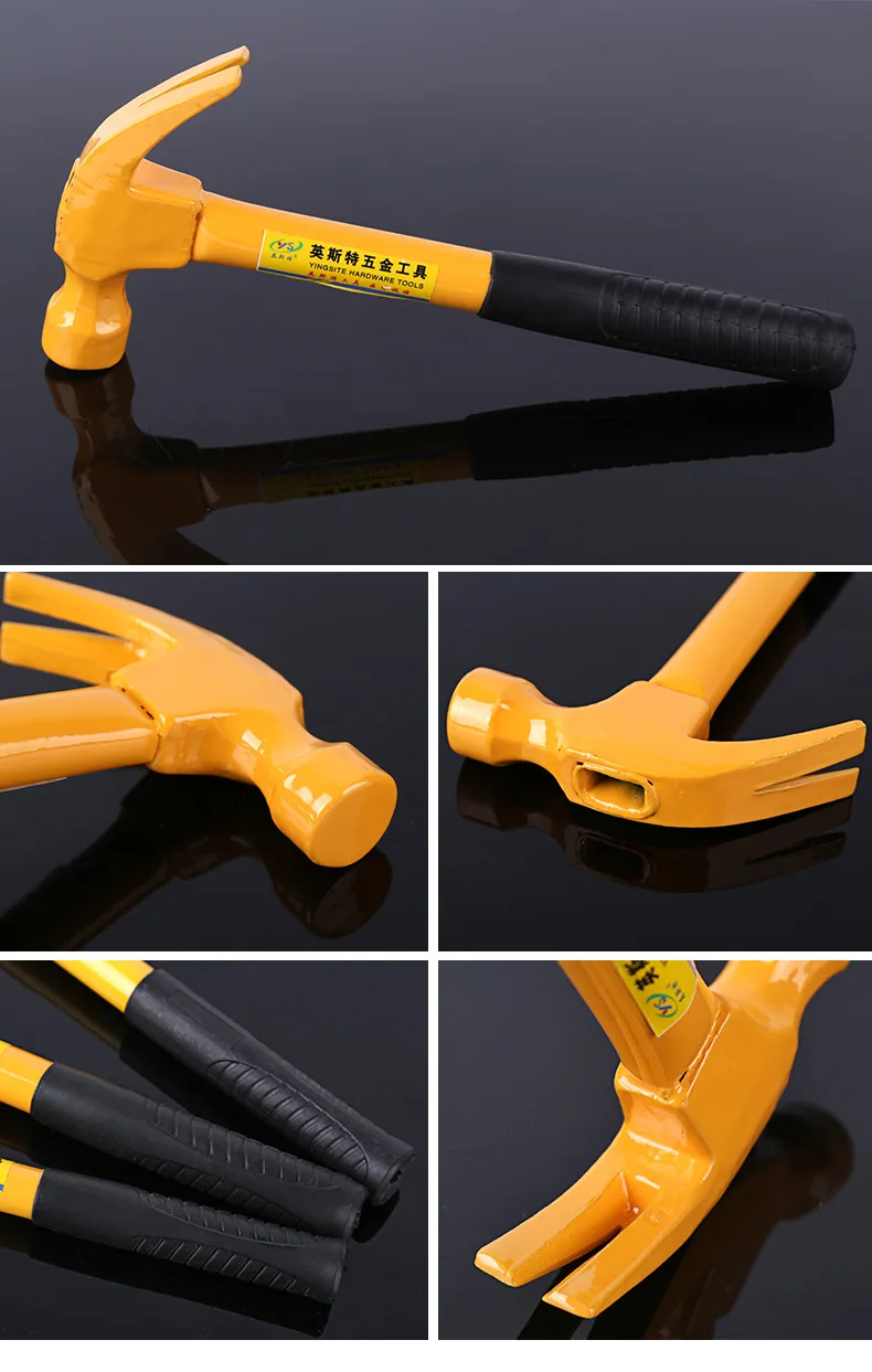 Custom High Carbon Steel Anti-Slip Adhesive Handle Hammer