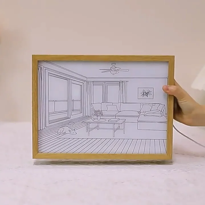 Led Lighting Painting Drawing Decorative Bedroom Night Light Comic ...