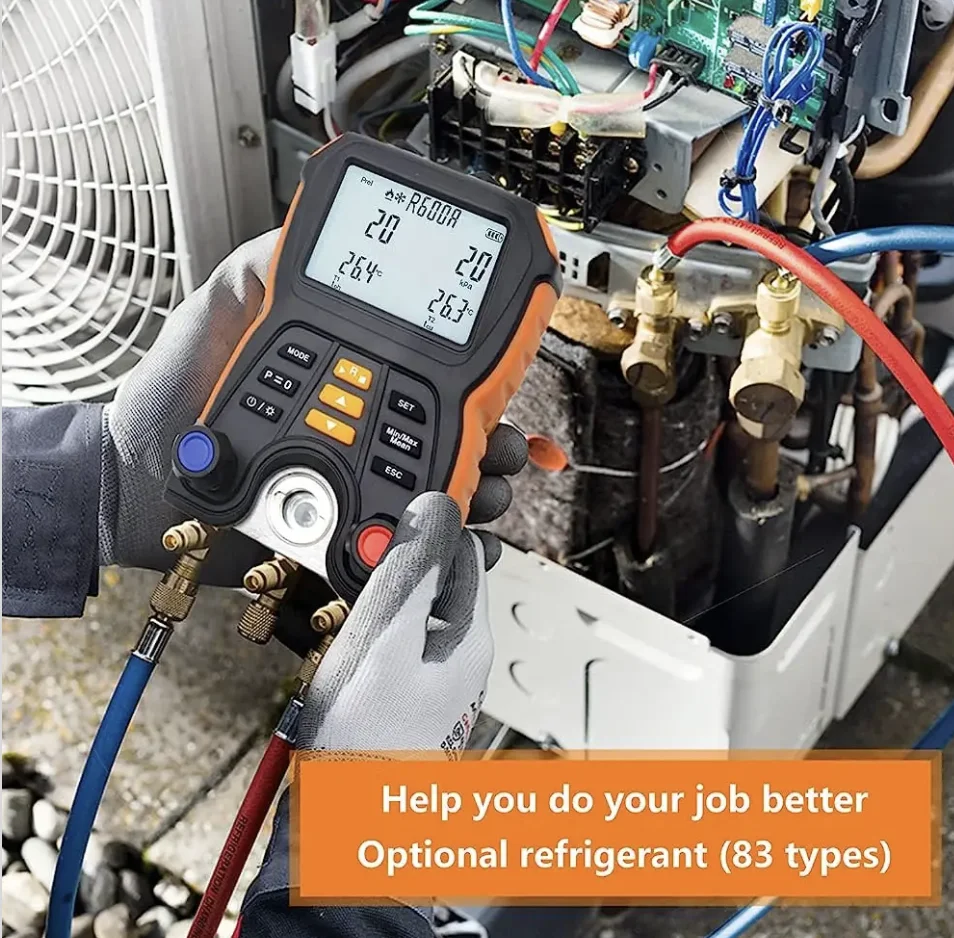 Refrigeration Tools Digital Gauge Manifold Manometroe Para ...