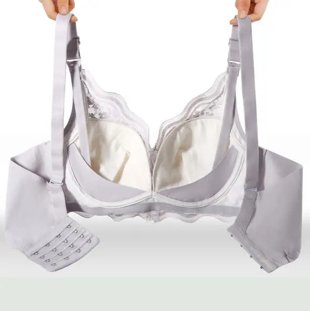 Plus Size 95 C Cups Front Open Women Cotton Lace Breast Feeding ...