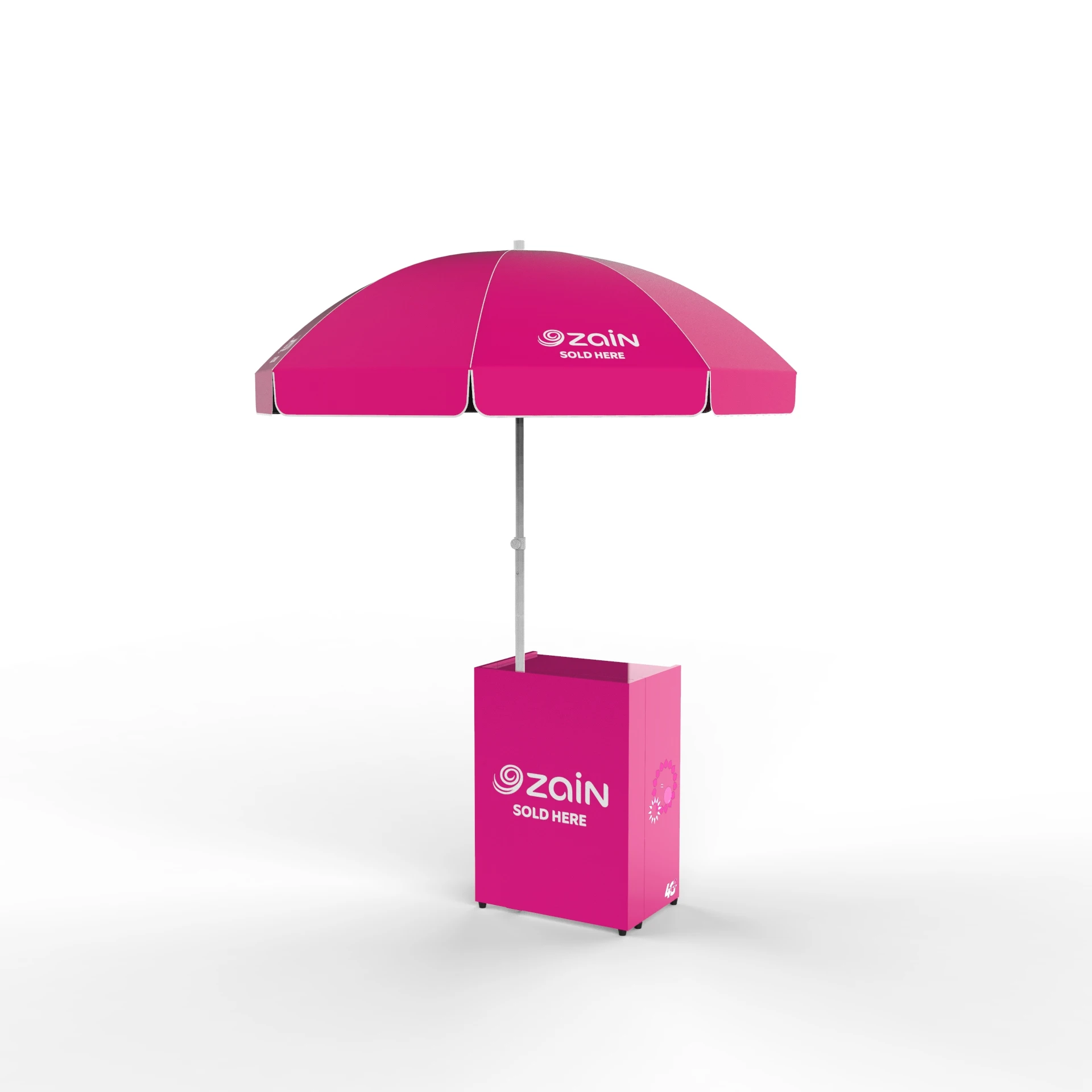 Zain Portable Foldable Metal Powder Coated Cashier Counter with ...