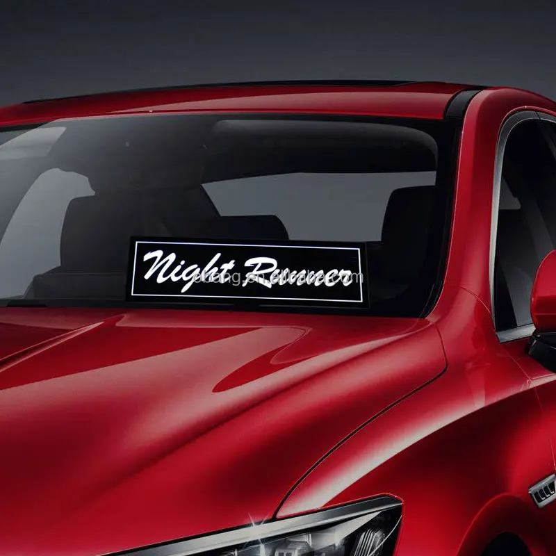 Custom Led Light Up Sticker Electronic Luminous El Car Sticker Glow In ...