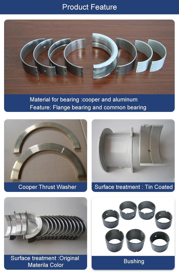 4W5738 2323233 8N8224 Crankshaft Main Bearing Set for 3304 3306 Engines