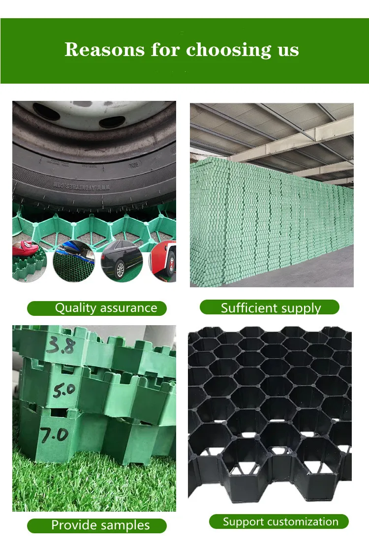 HDPE Plastic Pavers - Durable Gravel Stabilizer Grids