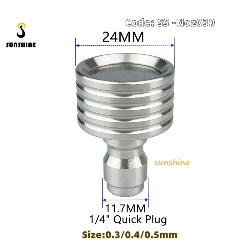 Ss Car Wash Accessories Stainless Steel Small Flower Shower Nozzle 1/4 ...