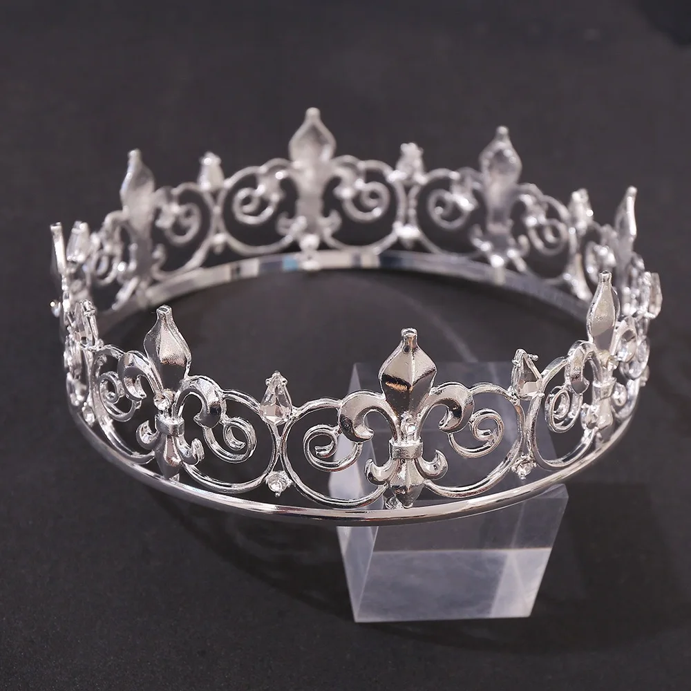 Royal King Crown For Men Women Metal Prince Crowns And Tiaras Full ...
