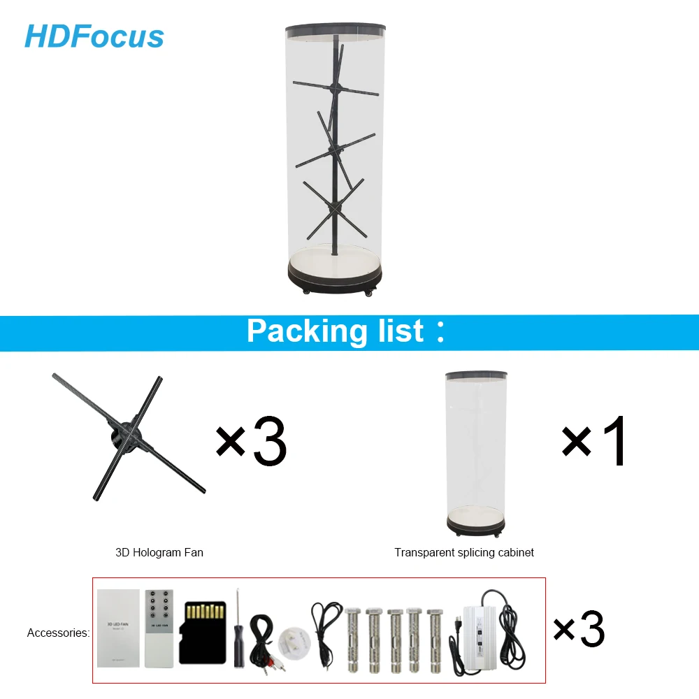 3D Holographic LED Fan - Futuristic Advertising Display