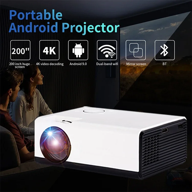 Cheap Factory Price Projector 4k T01 Projector 1080p 100 Ansi Lumens ...