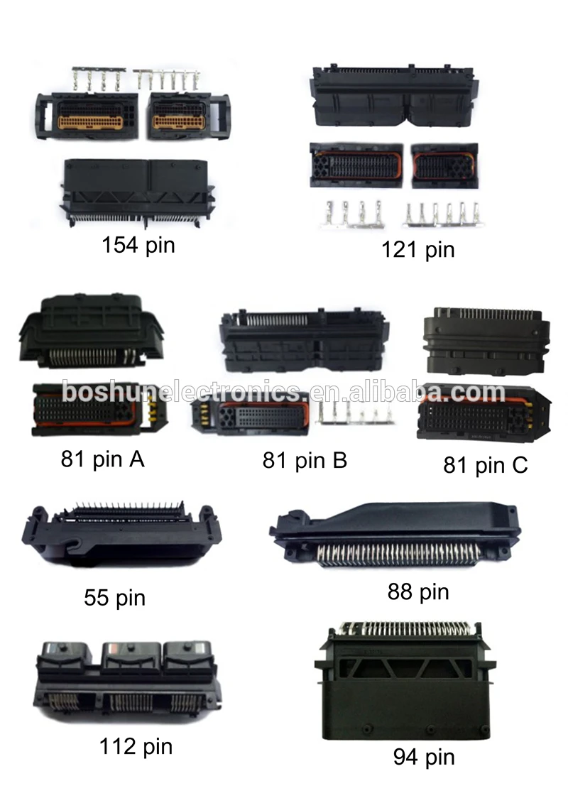 Automotive ECU Aluminum Enclosure Box for 80 Pins Connector
