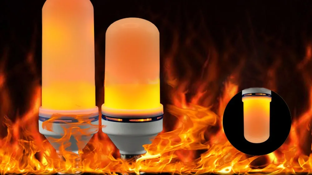 Dynamic Flame Effect Led Light Bulb E26 E27 Led Corn Bulb Creative ...