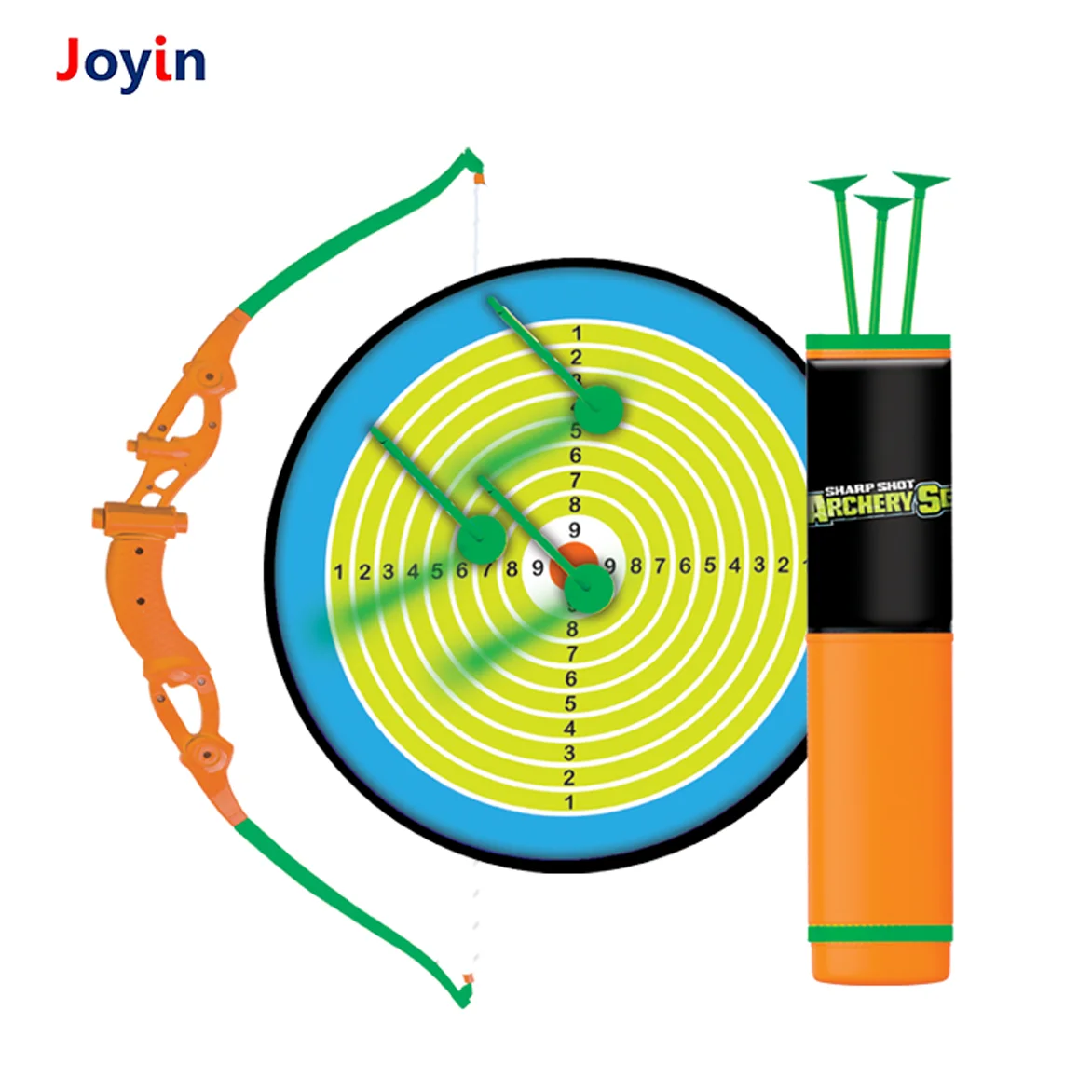 Kids Bow And Arrows Archery Sets With 1 Bow 3 Suction Cups Arrows 1 ...