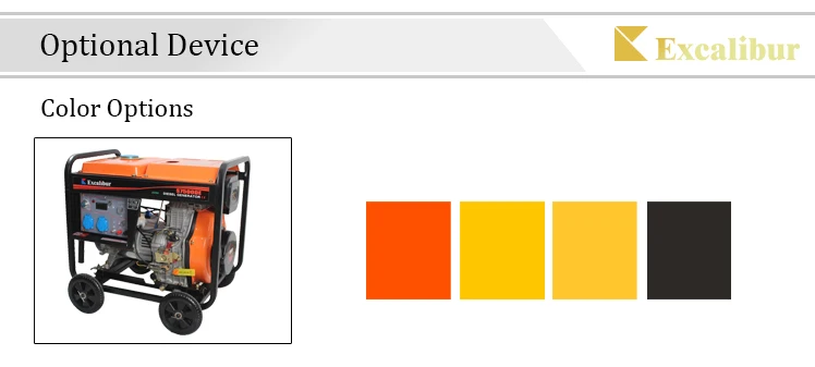 EXCALIBUR 3kw 7kv 5kw Portable Diesel Generators - Reliable Power