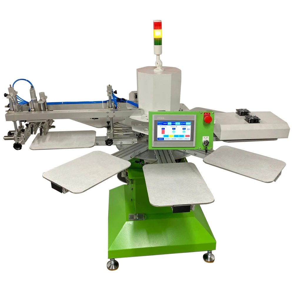Clothes Tshirt Printing Machine Automatic 1 Color 8 Stations Clothes ...