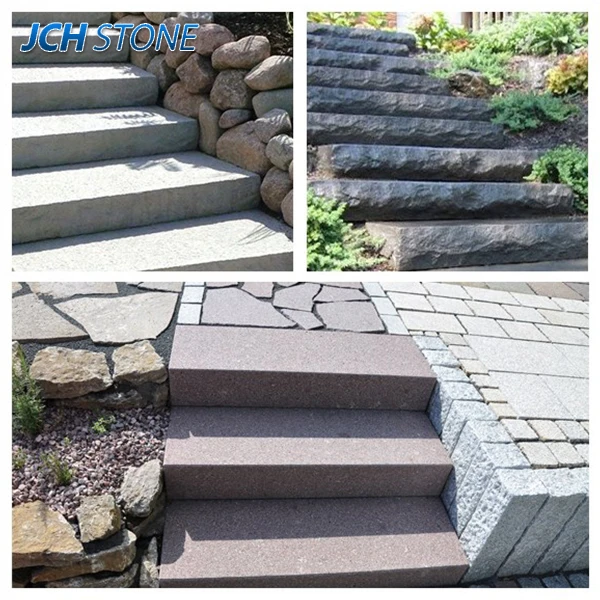 Outdoor Solid Granite Steps Stone Blocks Stairs - Buy Outdoor Solid ...