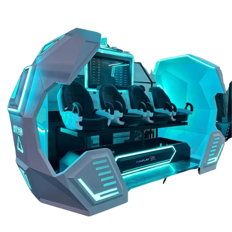 4-Seater VR Chair Simulator Virtual Reality Arcade Game Machine Outdoor ...