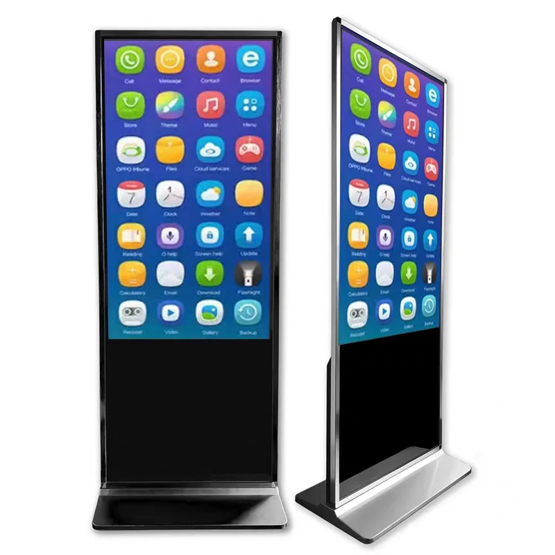 86 Inch Portable Digital Poster Kiosk 4k Full Screen Indoor Media ...