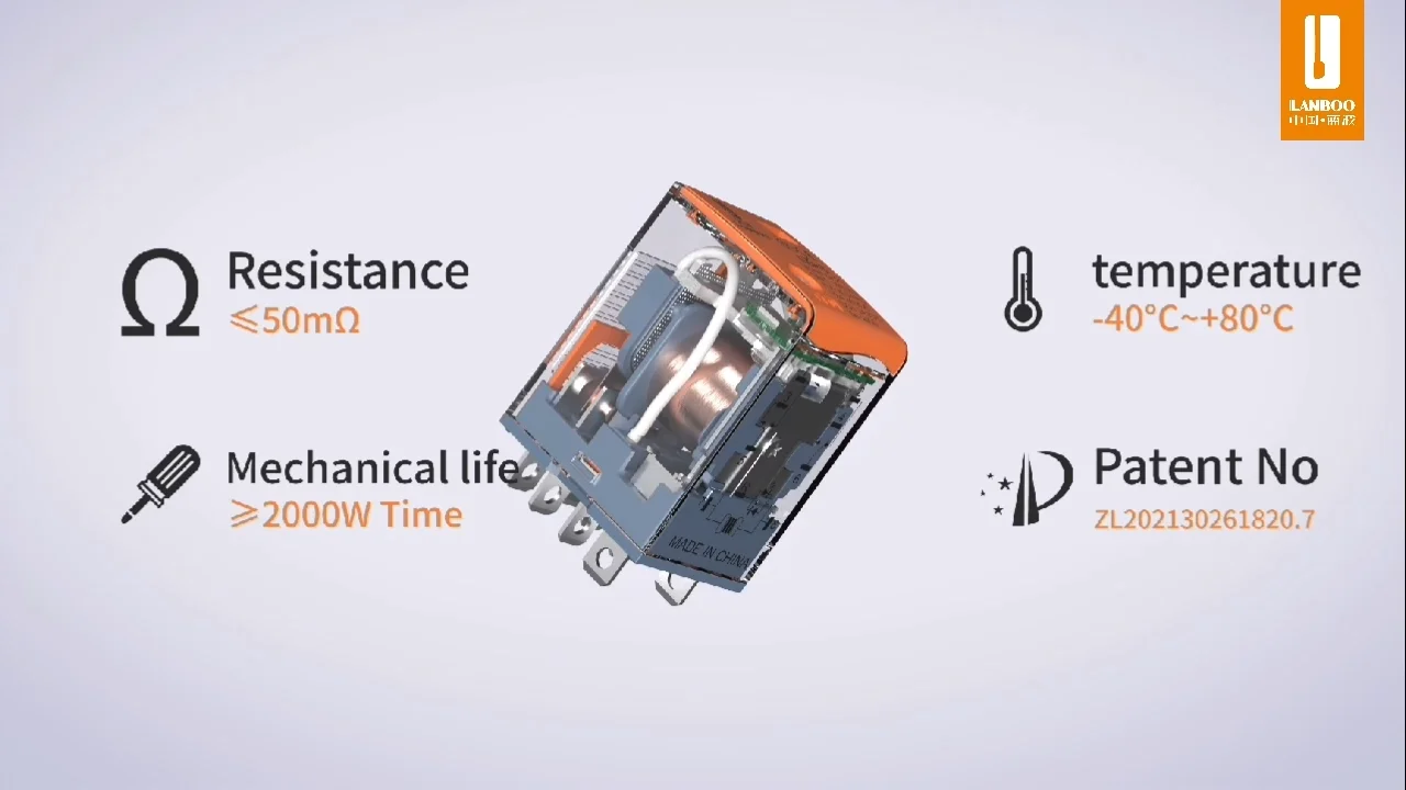 Single Pole Controlled Variable Intermediate Relay 2no2nc Dc12/24v ...