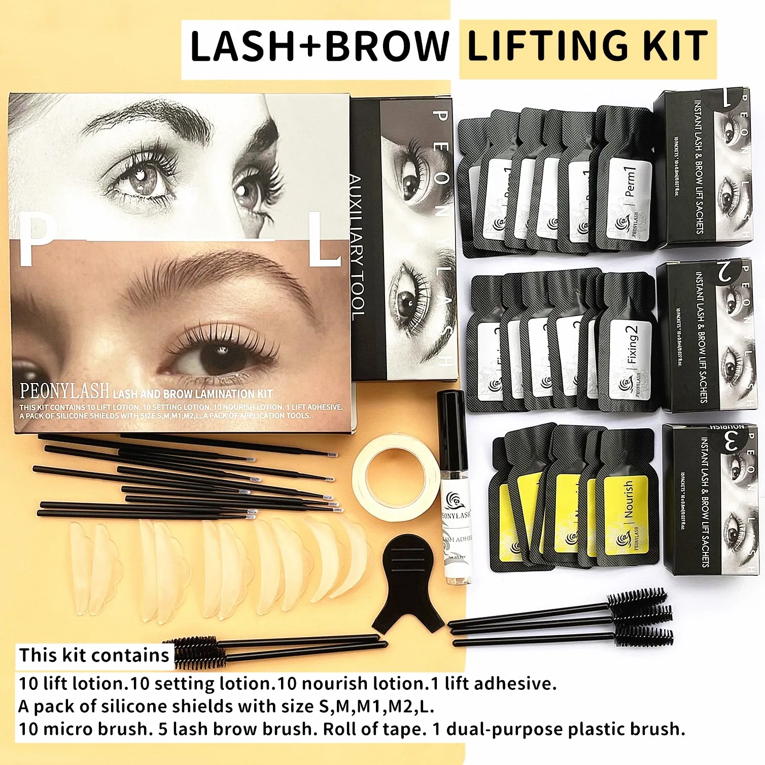 Lash Lift Solution Sachet Kit - 5 Minutes Eyelash Perm