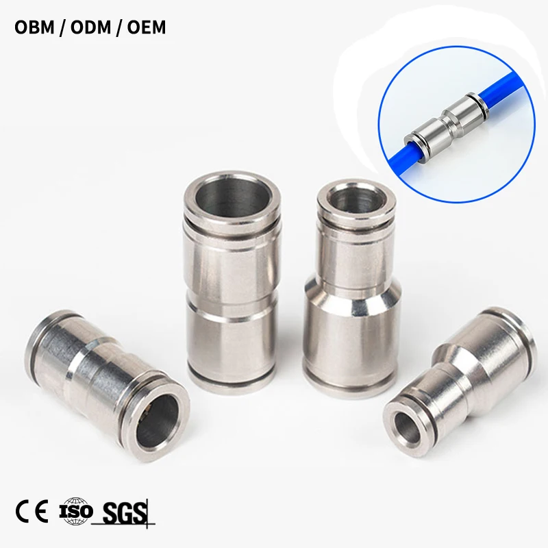 Pa Union Straight Reducer Stainless Steel Push in 1/4" Straight Union ...