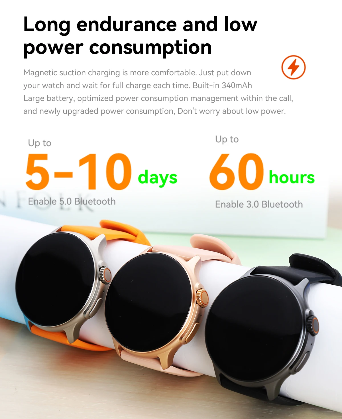 SX0101172 2023 New Smartwatch K58 1.43-Inch Amoled Screen Bt Call Blood ...