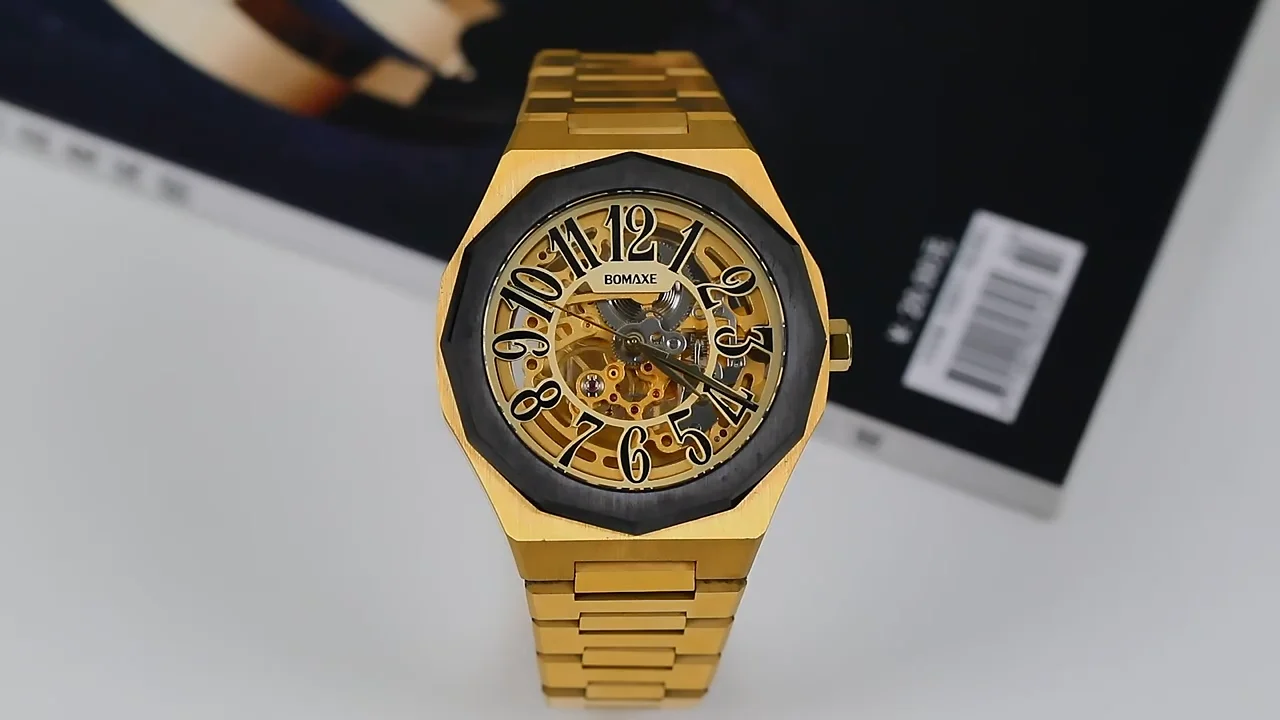 Mechanical Watches For Men Brand Business Stainless Steel Strap ...