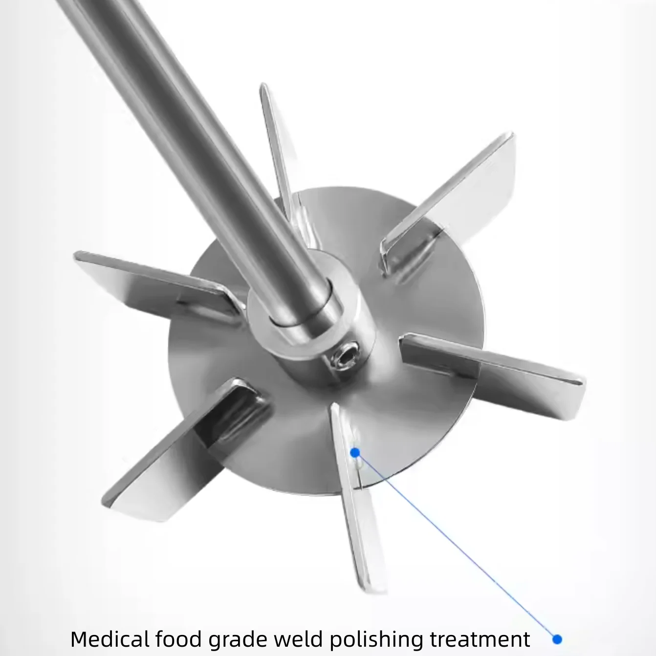 Aeration Bioreactor Fermentation Turboprop Six-Blade Impeller ...
