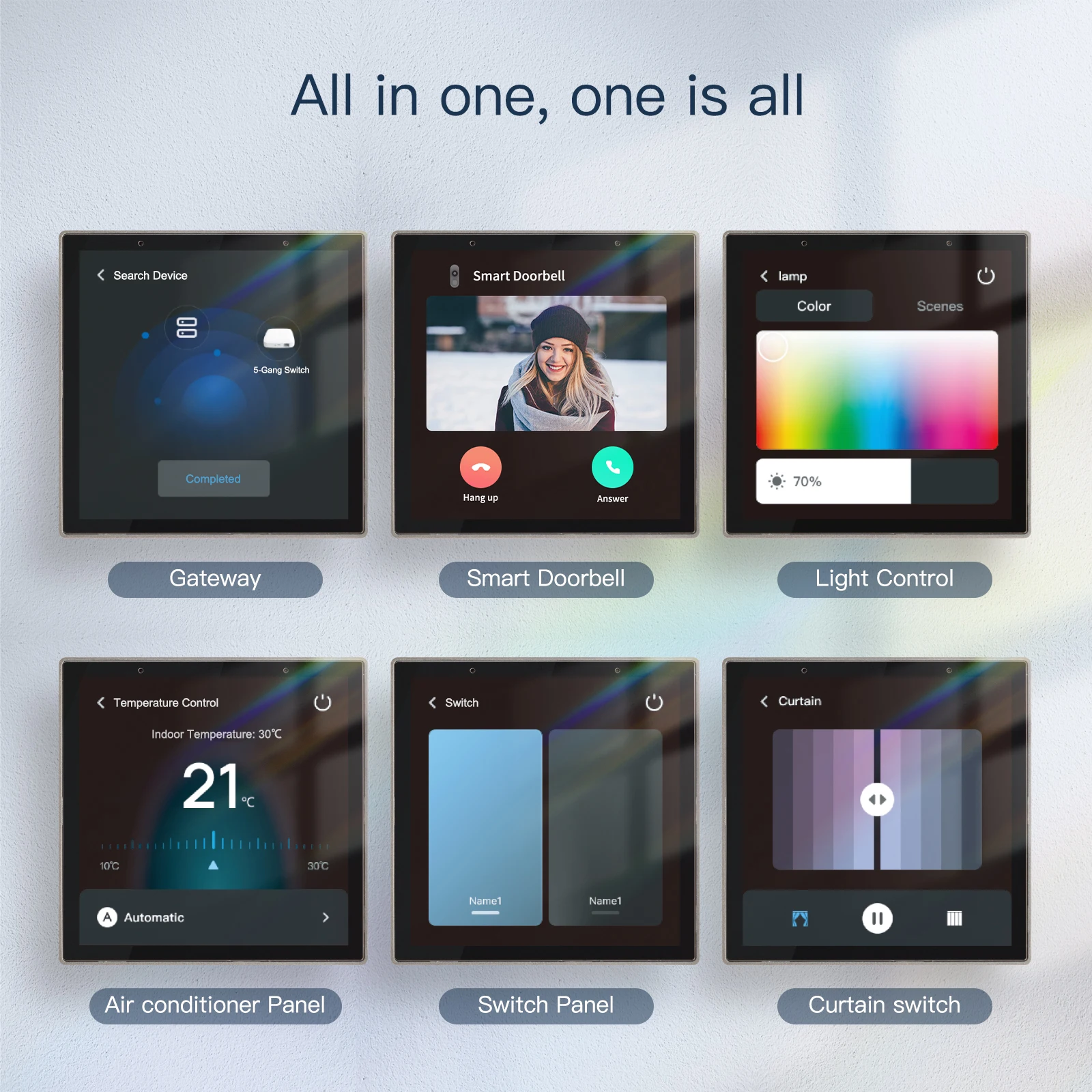 2025 Tuya T1E 4 Inch Smart Voice Control Touch Screen App Remote ...