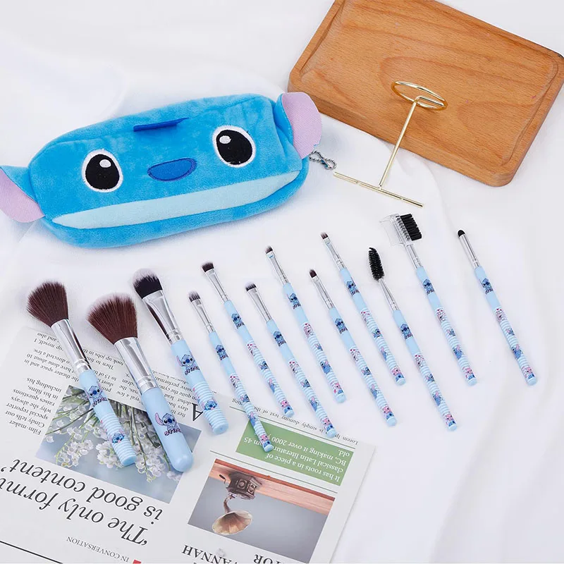 Stitch Makeup Bag With Makeup Brush Stitch Plush Cosmetics Case Stitch ...