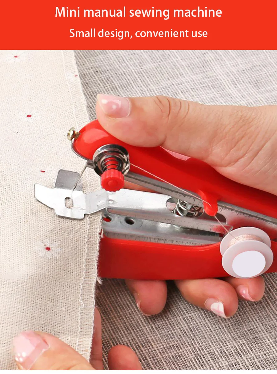 Diy Mini Sewing Machines Needlework Cordless Hand-held Clothes Useful ...