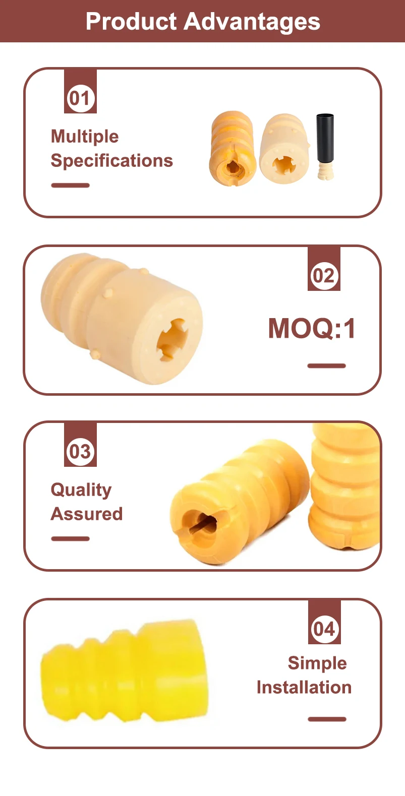 Custom High Quality Oem 31336764085 Shock Absorber Rubber Buffer Car ...