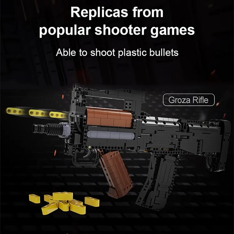 Cada C81022w Technical Electric Groza Assault Rifle Model 1504pcs ...