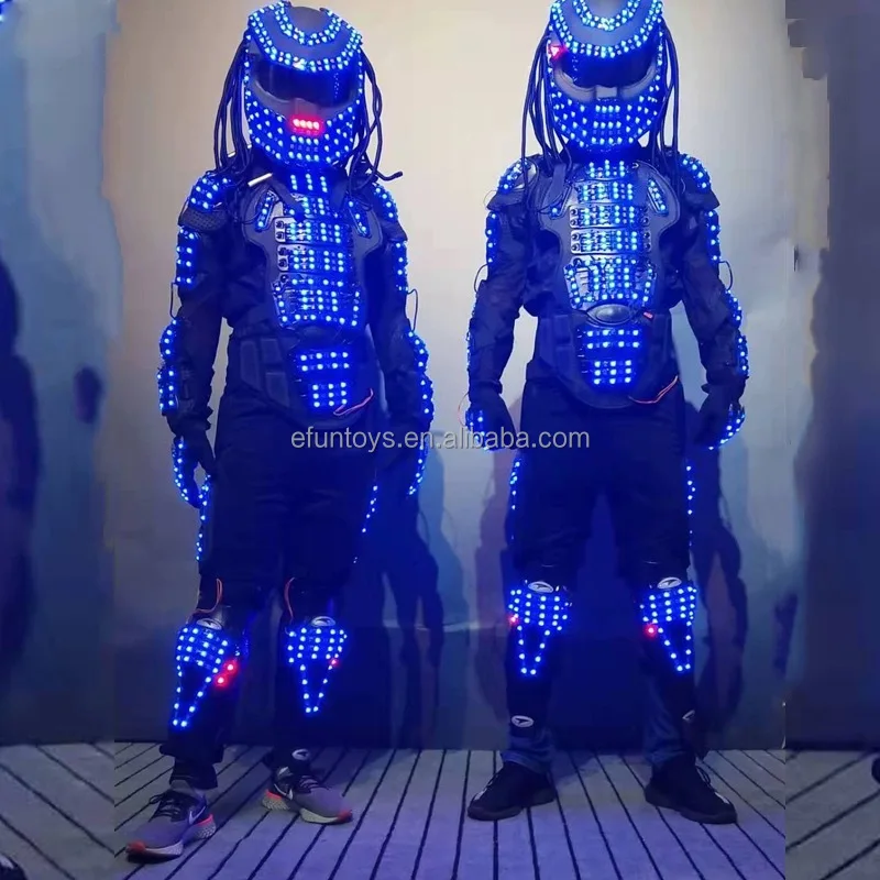 Efun MOQ 1 PCS RGB LED Light up Robot Suit for Stage Performance DJ ...