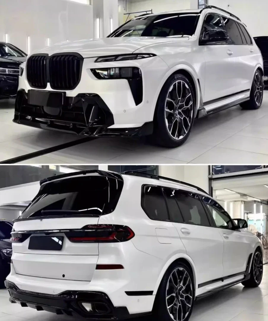 For Bmw X7 Style Modified Front Rear Lip Grill Mask Side Skirt Tail ...